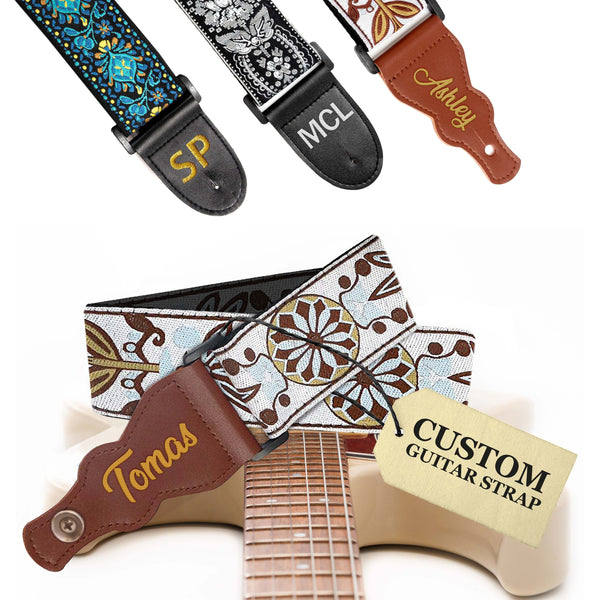 Personalized Guitar Strap- Add your text to make your own unique guita ...